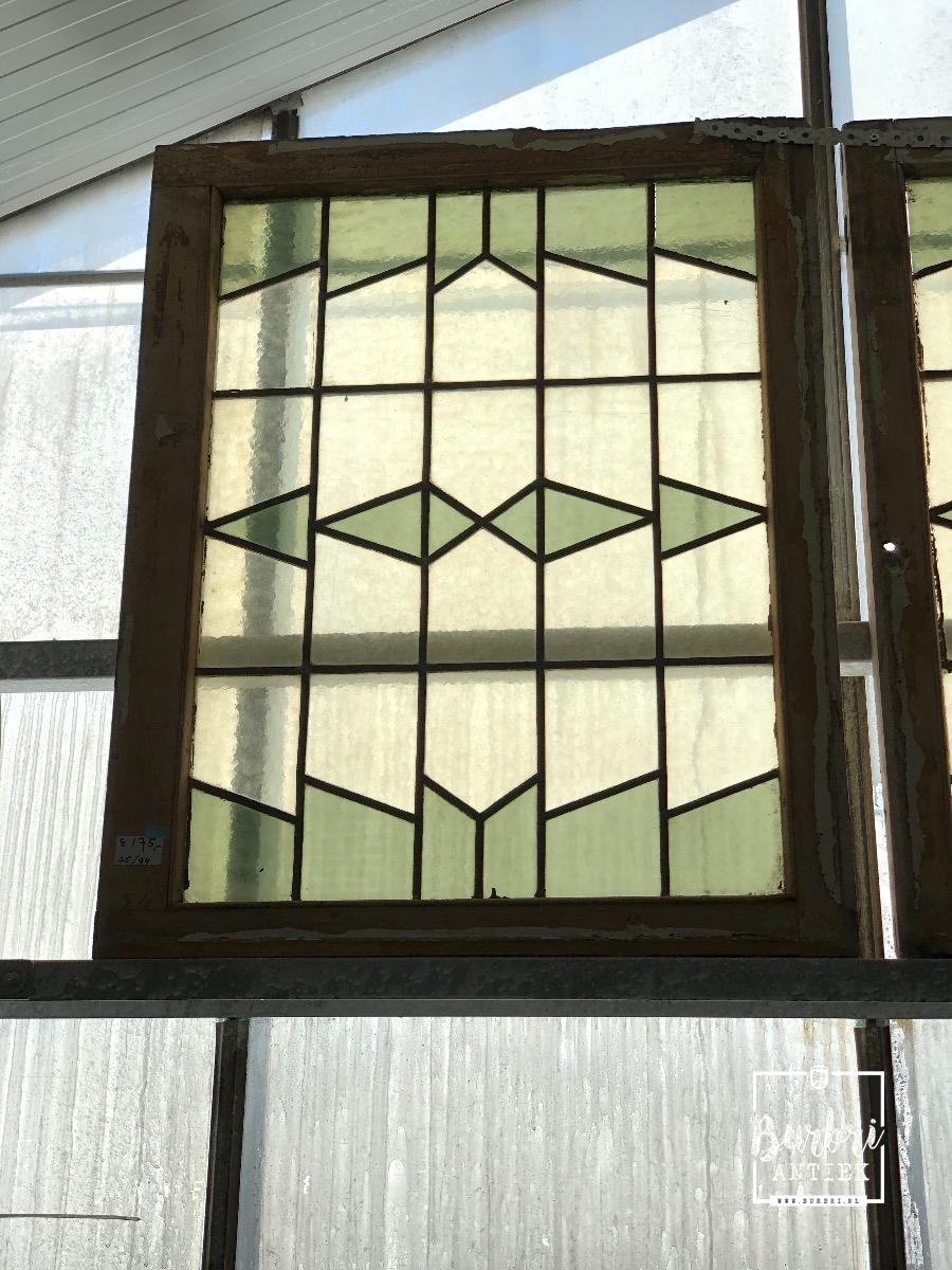 Antique stained glass window - Glas in lood , Deuren en ramen - Oude ...