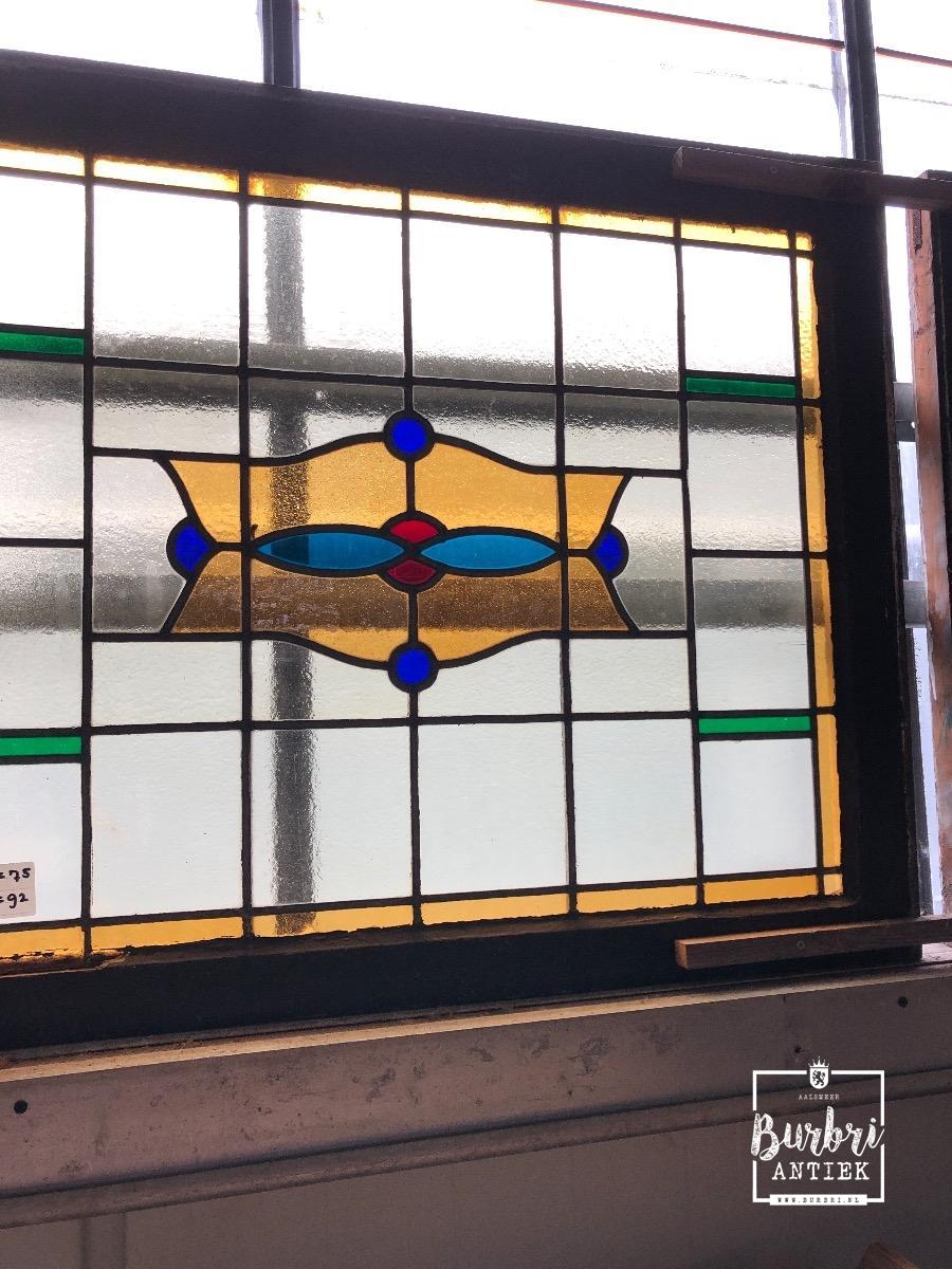 Antique stained glass window - Glas in lood , Deuren en ramen - Oude ...