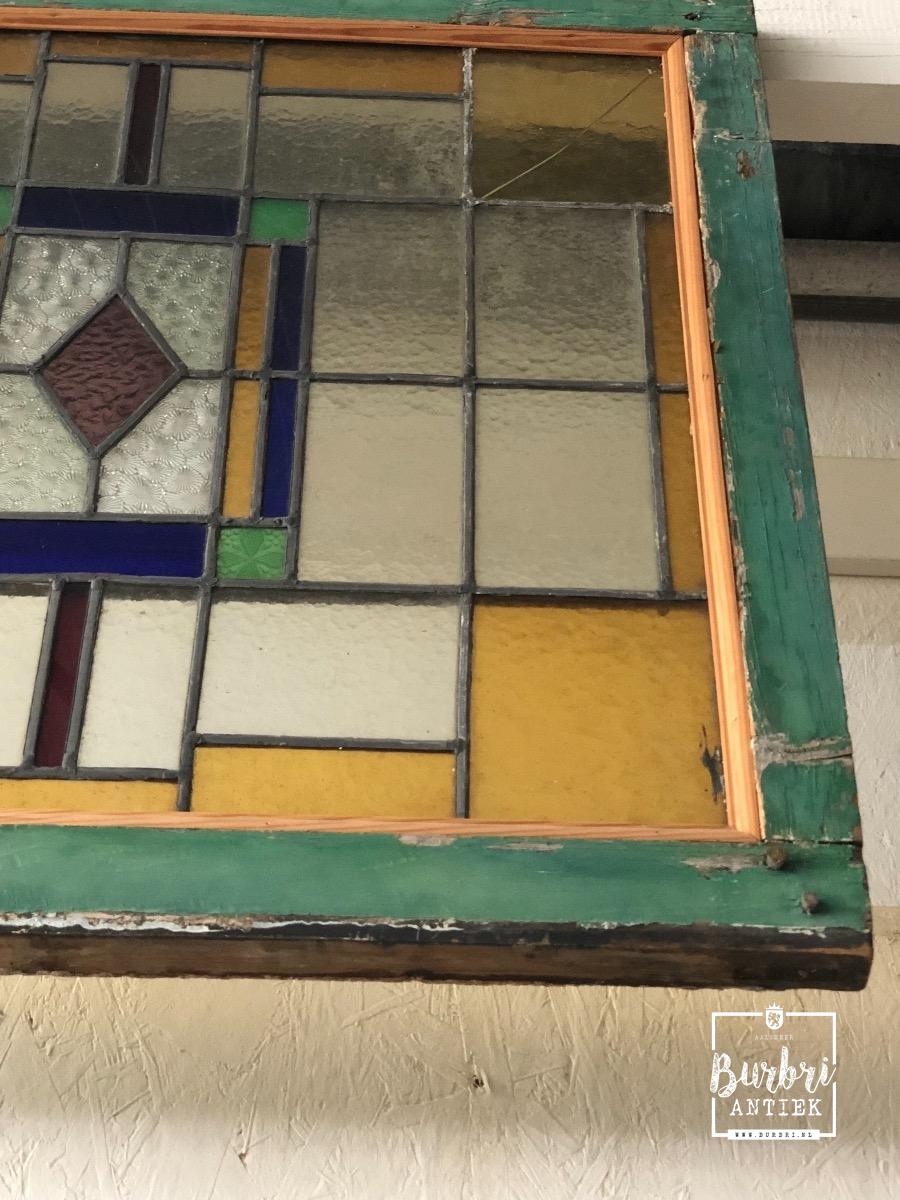 Antique stained glass window - Glas in lood , Deuren en ramen - Oude ...
