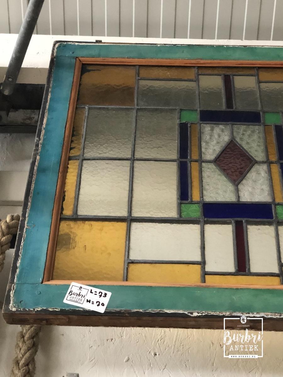 Antique stained glass window - Glas in lood , Deuren en ramen - Oude ...