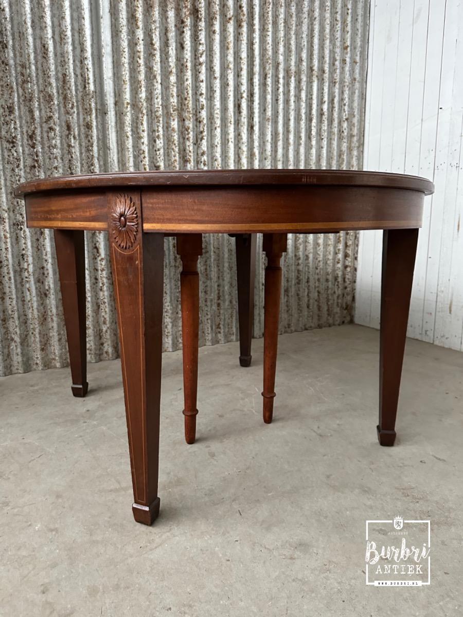 Tafel Antiek stijl in Hout, - Tafel & Stoelen - Antieke meubels - Burbri